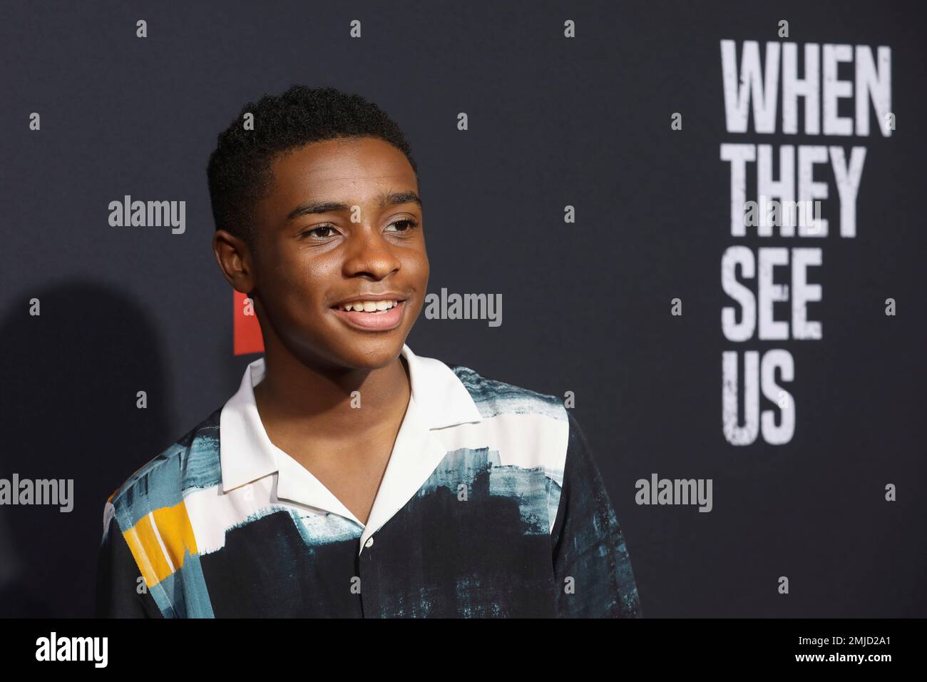 Caleel Harris attends the "When They See Us" FYC screening at Paramount ...