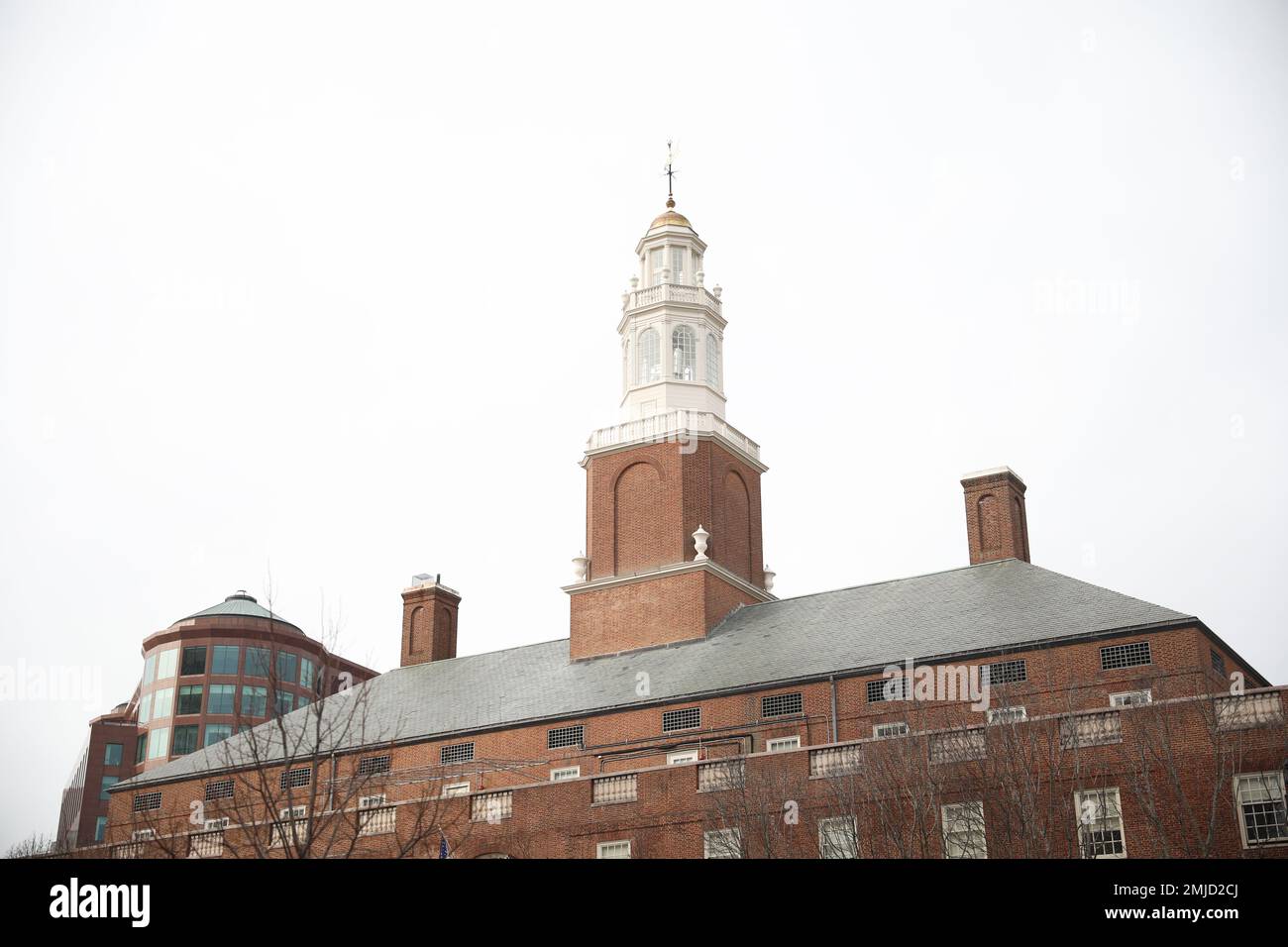 Rhode Island Buildings River Water columns old building Stock Photo - Alamy