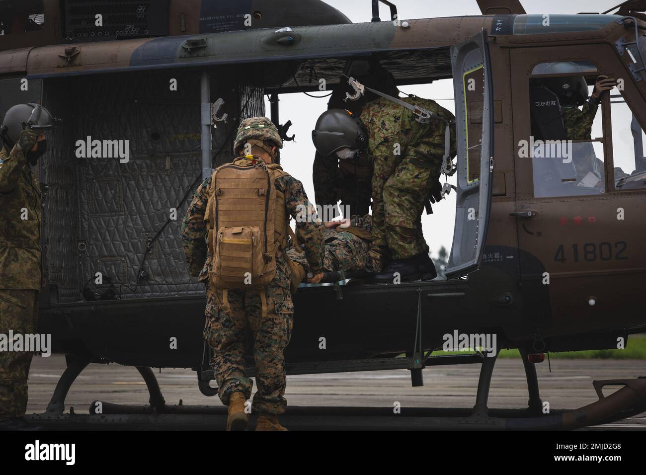 U.S. Navy Corpsmen with 3d Battalion, 12th Marines and members of the ...