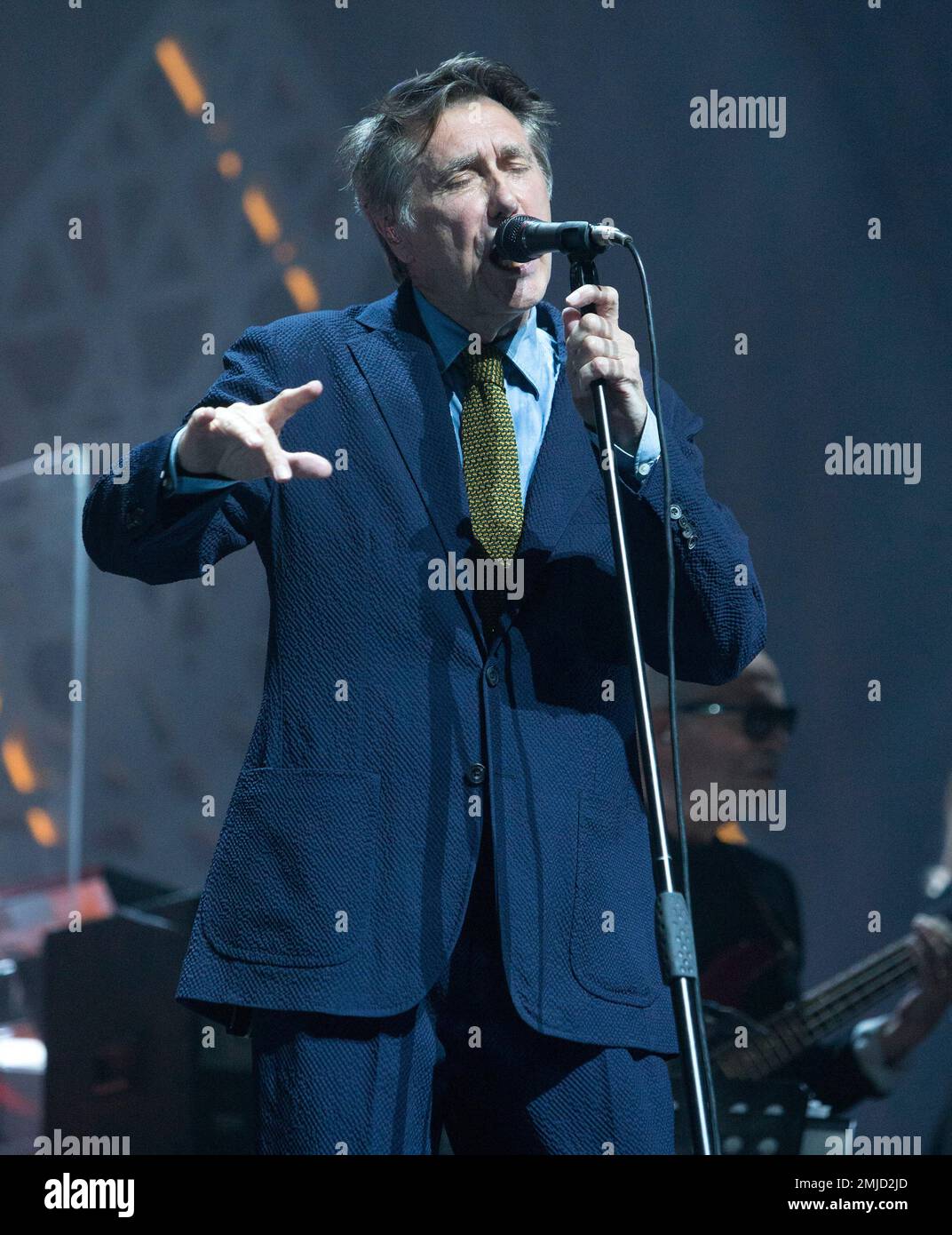 Bryan Ferry, formerly of the band Roxy Music, performs in concert at ...