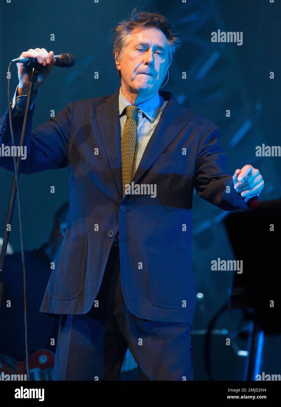 Bryan Ferry, formerly of the band Roxy Music, performs in concert at ...