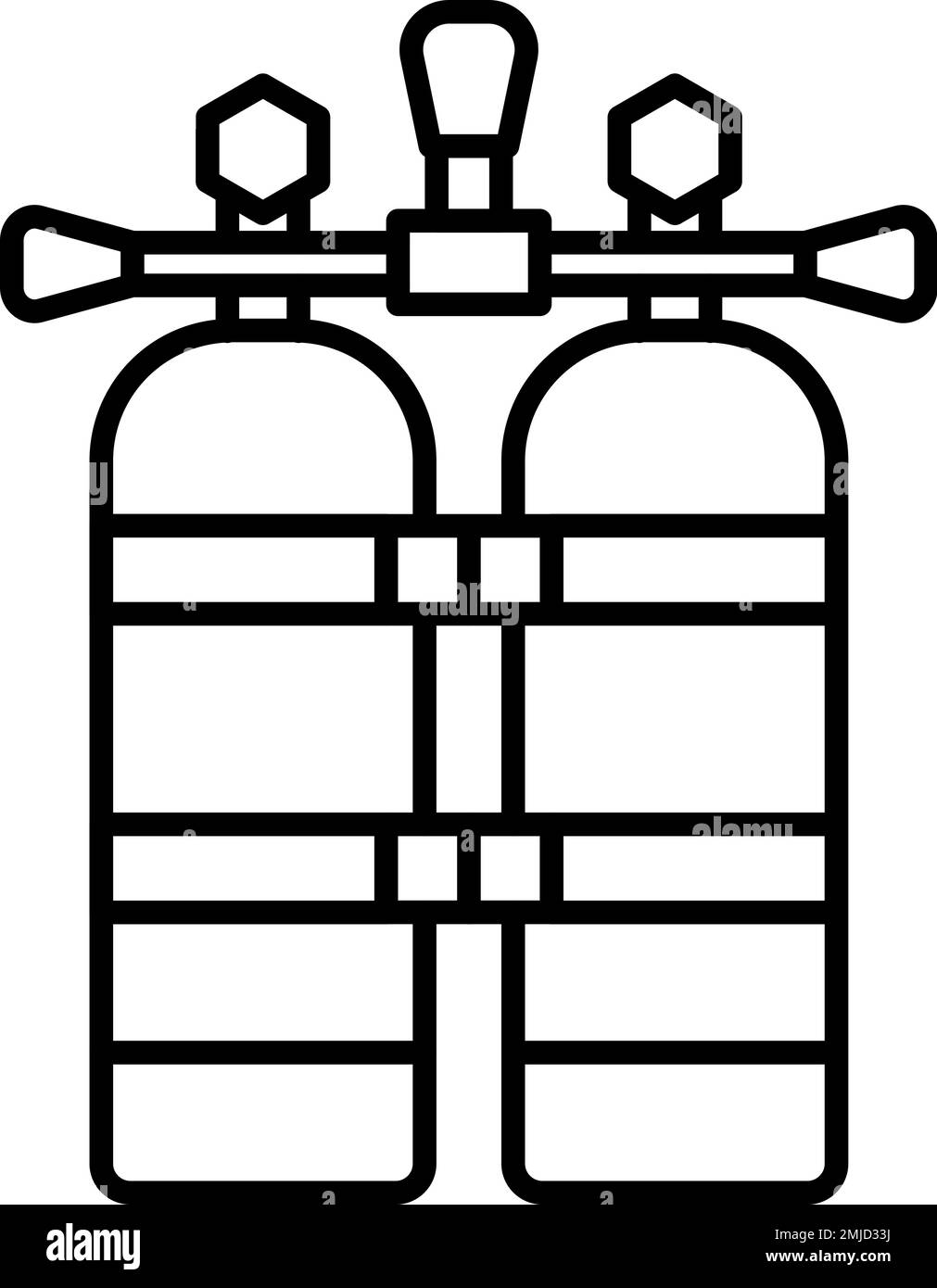 Diving, scuba, tank vector icon on transparent background. Outline ... Diving, scuba, tank vector icon on transparent background. Outline ...