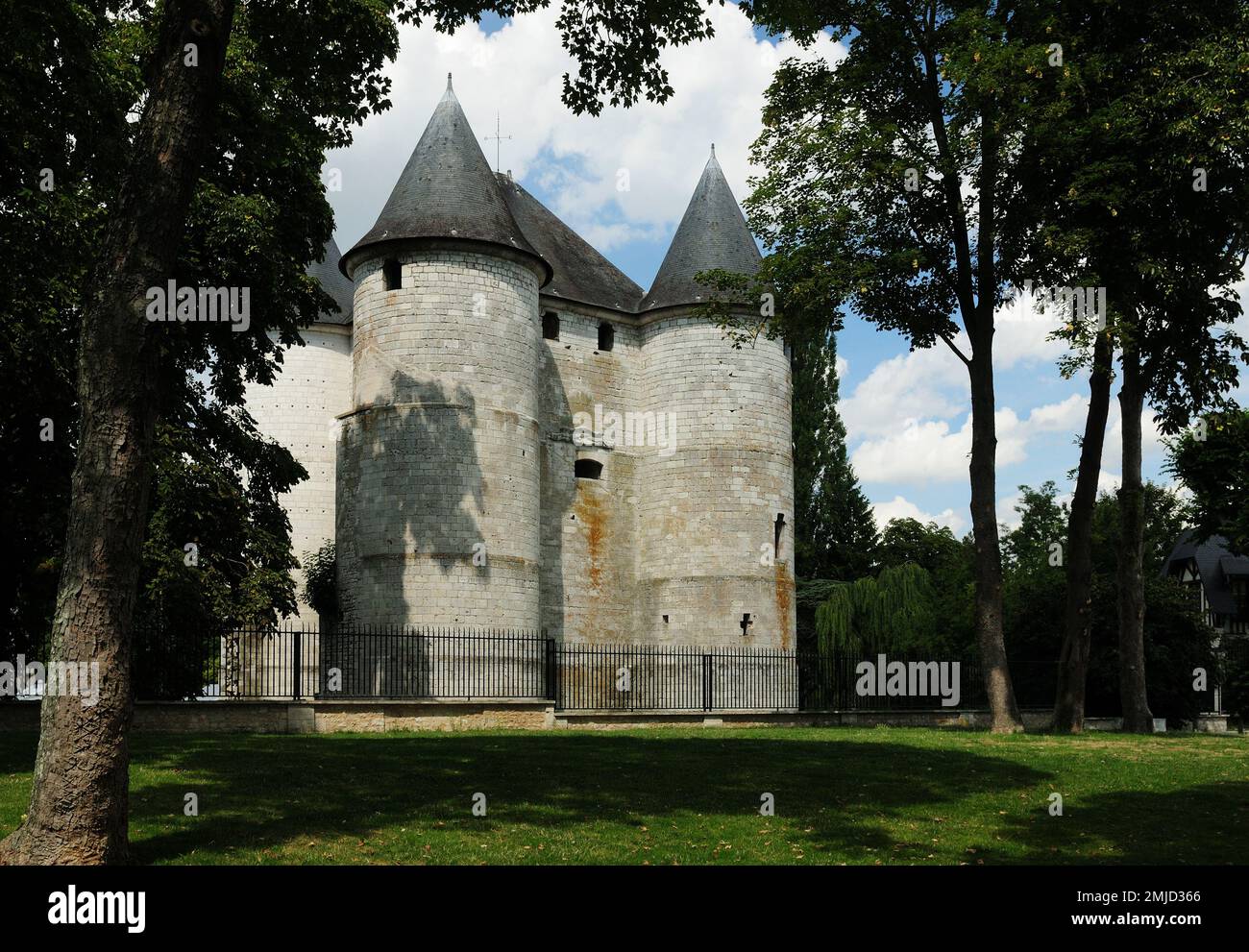 Tourelles Castle In Vernon In Normandy France On A Beautiful Sunny ...