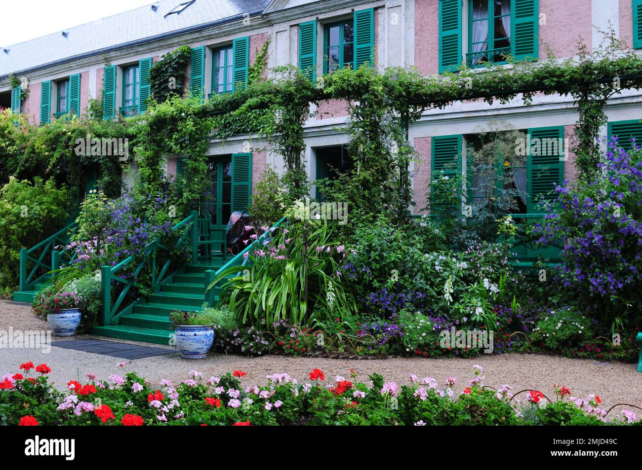 View From The Garden To The Monet Villa In Giverny In Normandy France ...