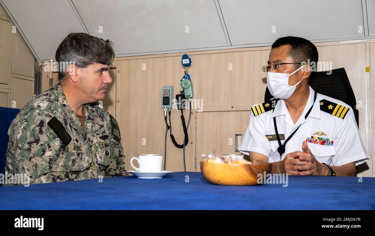 APRA HARBOR, Guam (Aug. 26, 2022) – Capt. Andrew Ring, commanding ...