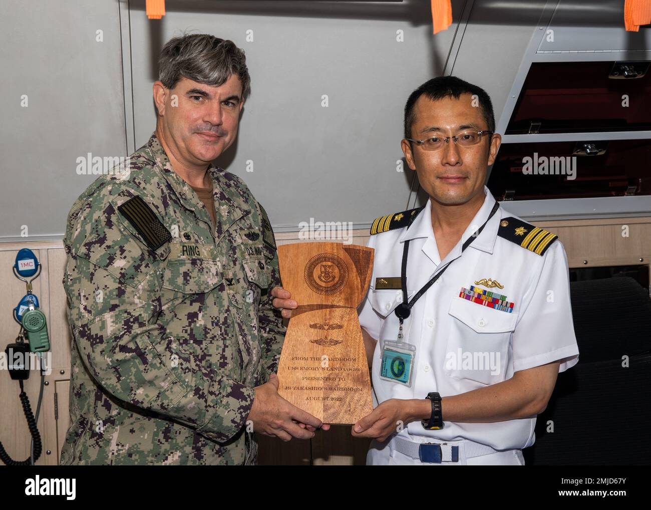 APRA HARBOR, Guam (Aug. 26, 2022) – Capt. Andrew Ring, commanding ...