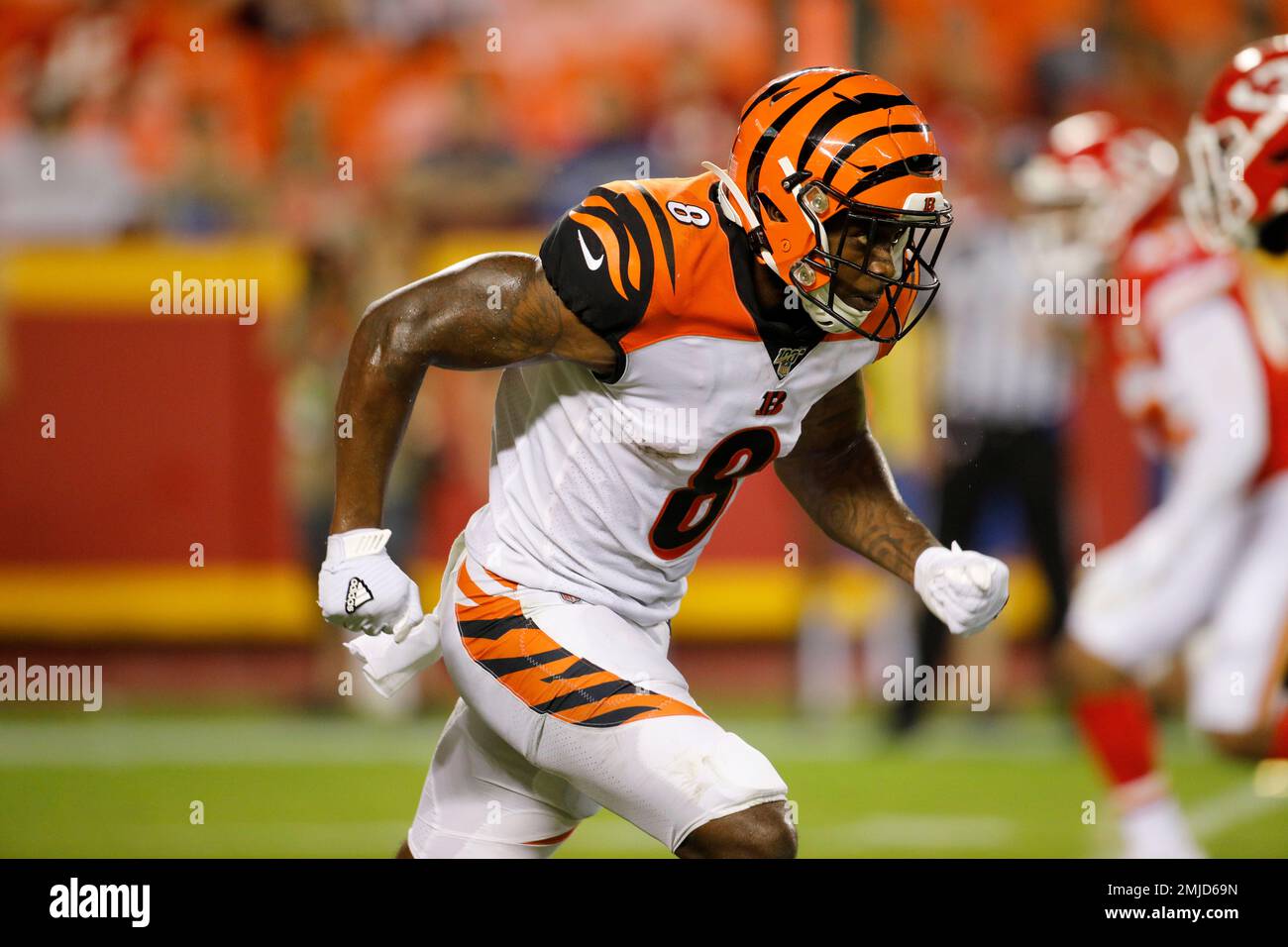 Cincinnati Bengals wide receiver Stanley Morgan (8) during the second ...