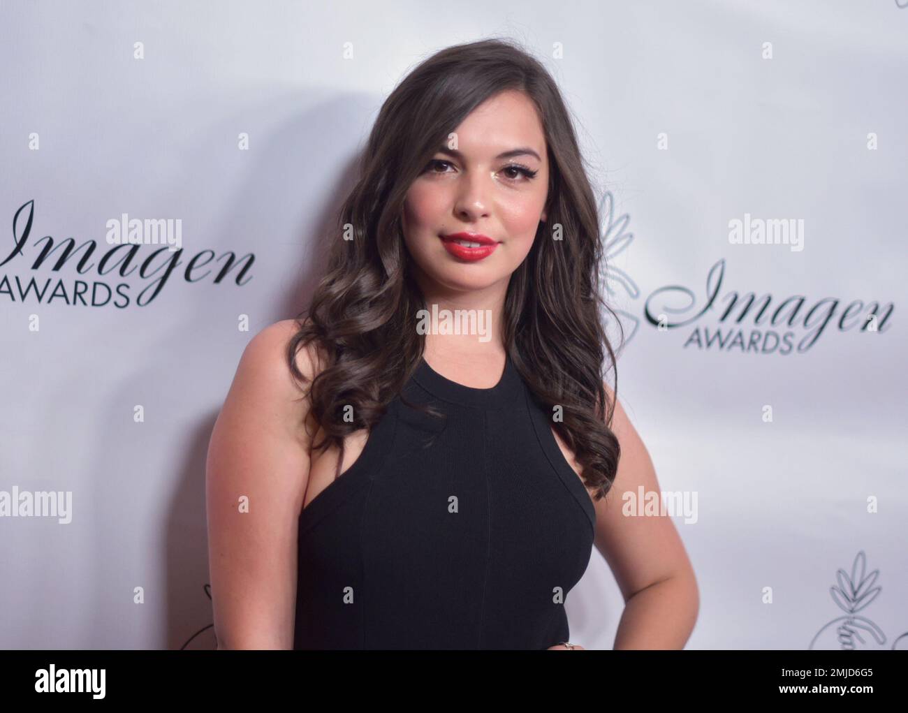 Isabella Gomez arrives at the 34th annual Imagen Awards on Saturday, Aug. 10, 2019, at the ...