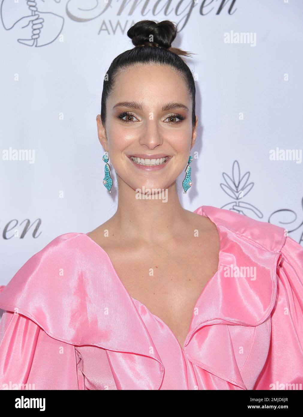 Carla Baratta arrives at the 34th annual Imagen Awards on Saturday, Aug. 10, 2019, at the ...