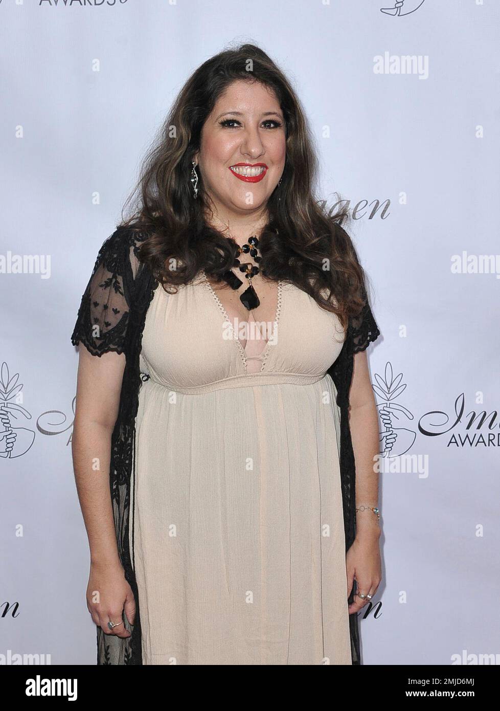 Maylen Calienes arrives at the 34th annual Imagen Awards on Saturday, Aug. 10, 2019, at the ...