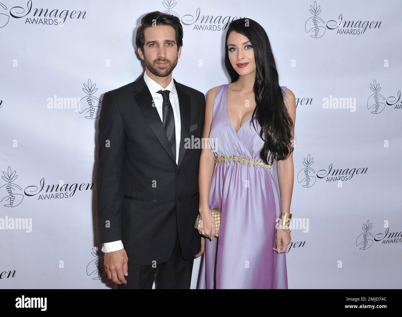 Elan Allende, left, and Jenny Allende arrive at the 34th annual Imagen ...