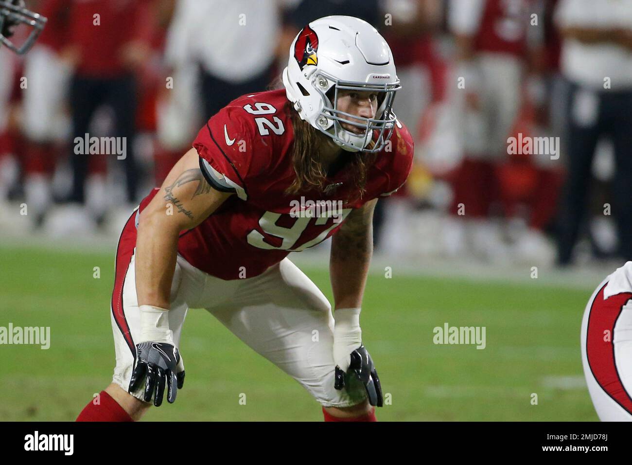 Arizona Cardinals linebacker Dennis Gardeck (92) during the first half ...