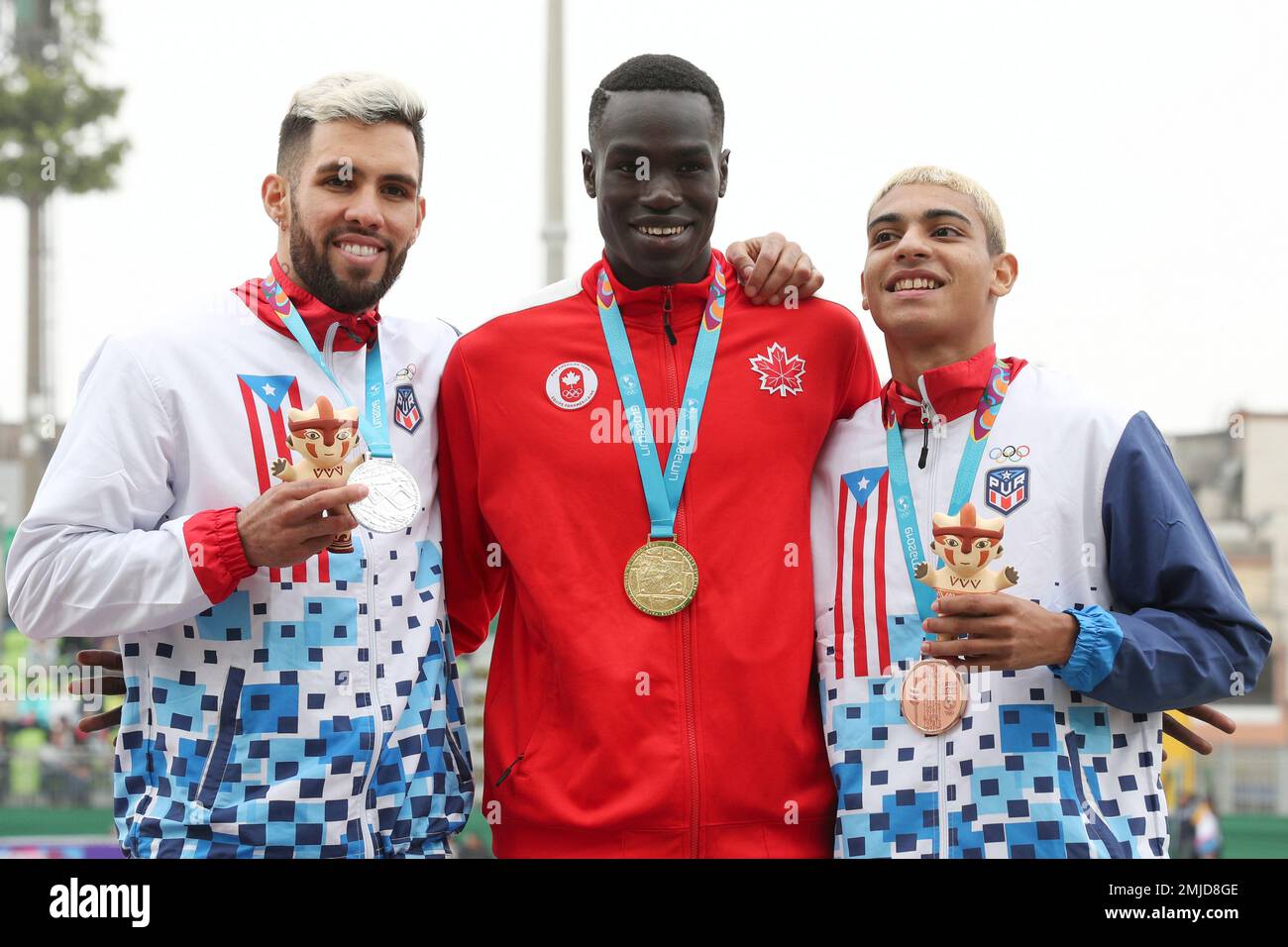 From left to right, silver medalist Wesley Vazquez ofPuerto Rico, gold ...