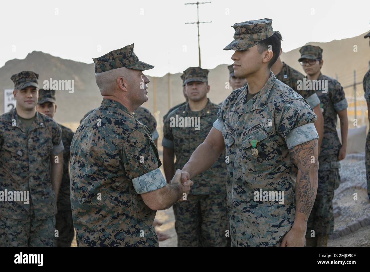 U.S. Marine Corps Col. Christopher Haar, commanding officer of Combat ...