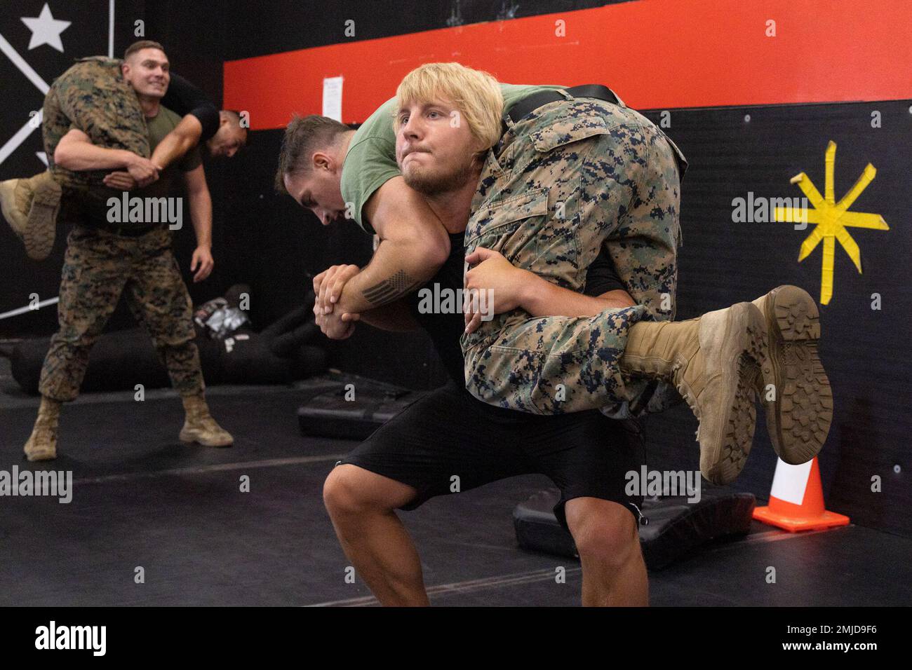 Paddy Pimblett, a mixed martial artist, fireman carries U.S. Marine ...