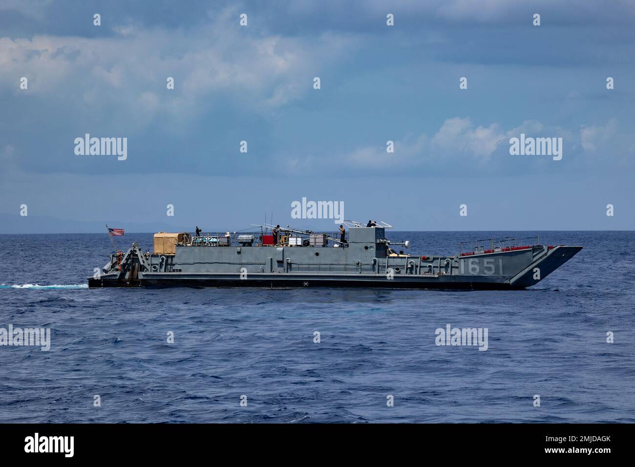 U.S. Marines with the 31st Marine Expeditionary Unit ride in a landing ...