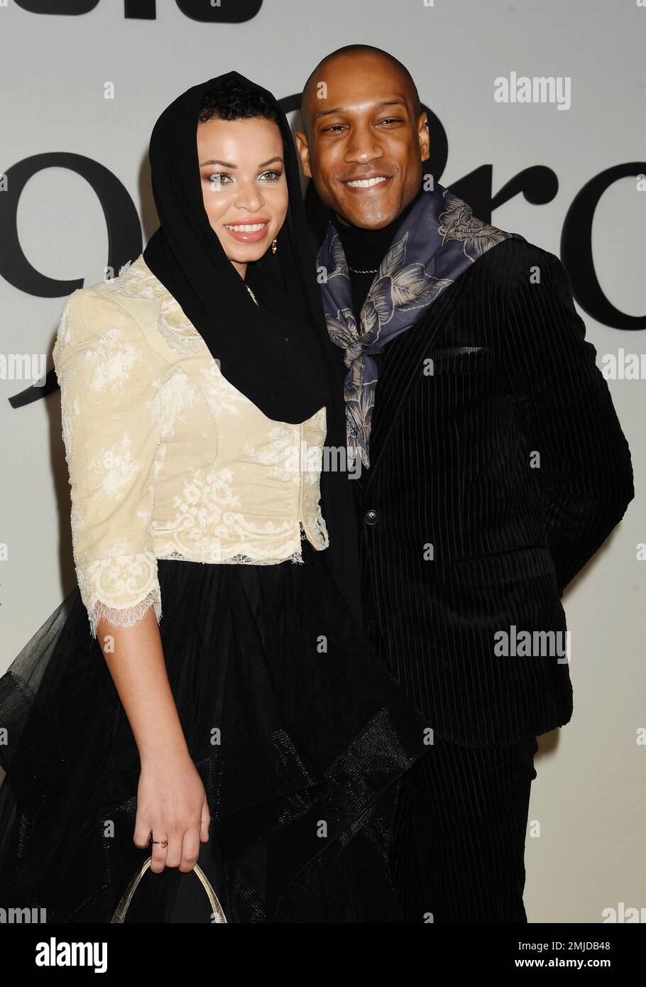 LOS ANGELES, CALIFORNIA - JANUARY 26: (L-R) Blair Imani and Akeem Ali attend the Los Angeles Red ...