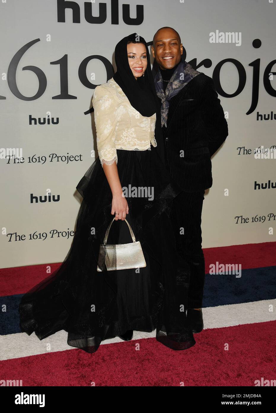 LOS ANGELES, CALIFORNIA - JANUARY 26: (L-R) Blair Imani and Akeem Ali ...