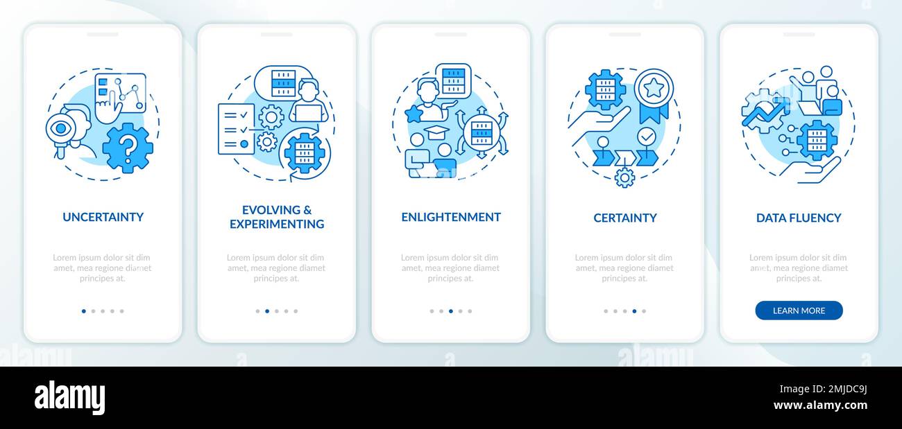 ICT literacy levels blue onboarding mobile app screen Stock Vector ... ICT literacy levels blue onboarding mobile app screen Stock Vector ...
