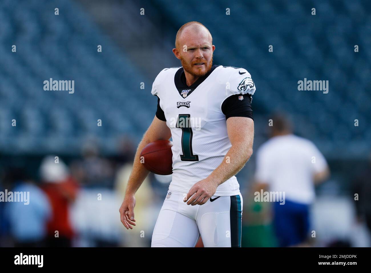 Philadelphia Eagles punter Cameron Johnston before a preseason NFL ...