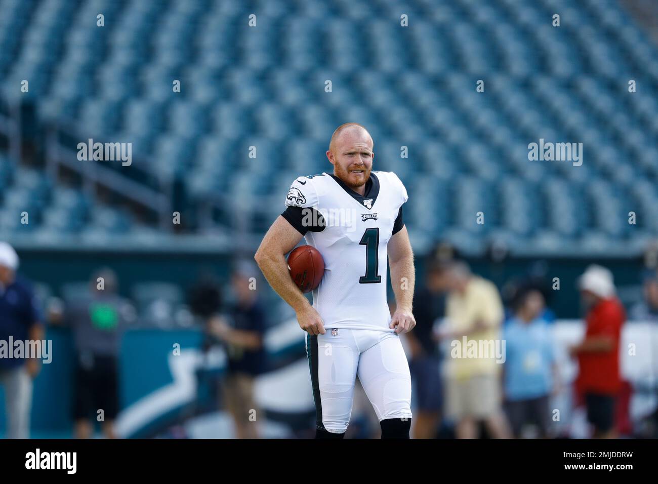 Philadelphia Eagles punter Cameron Johnston before a preseason NFL ...