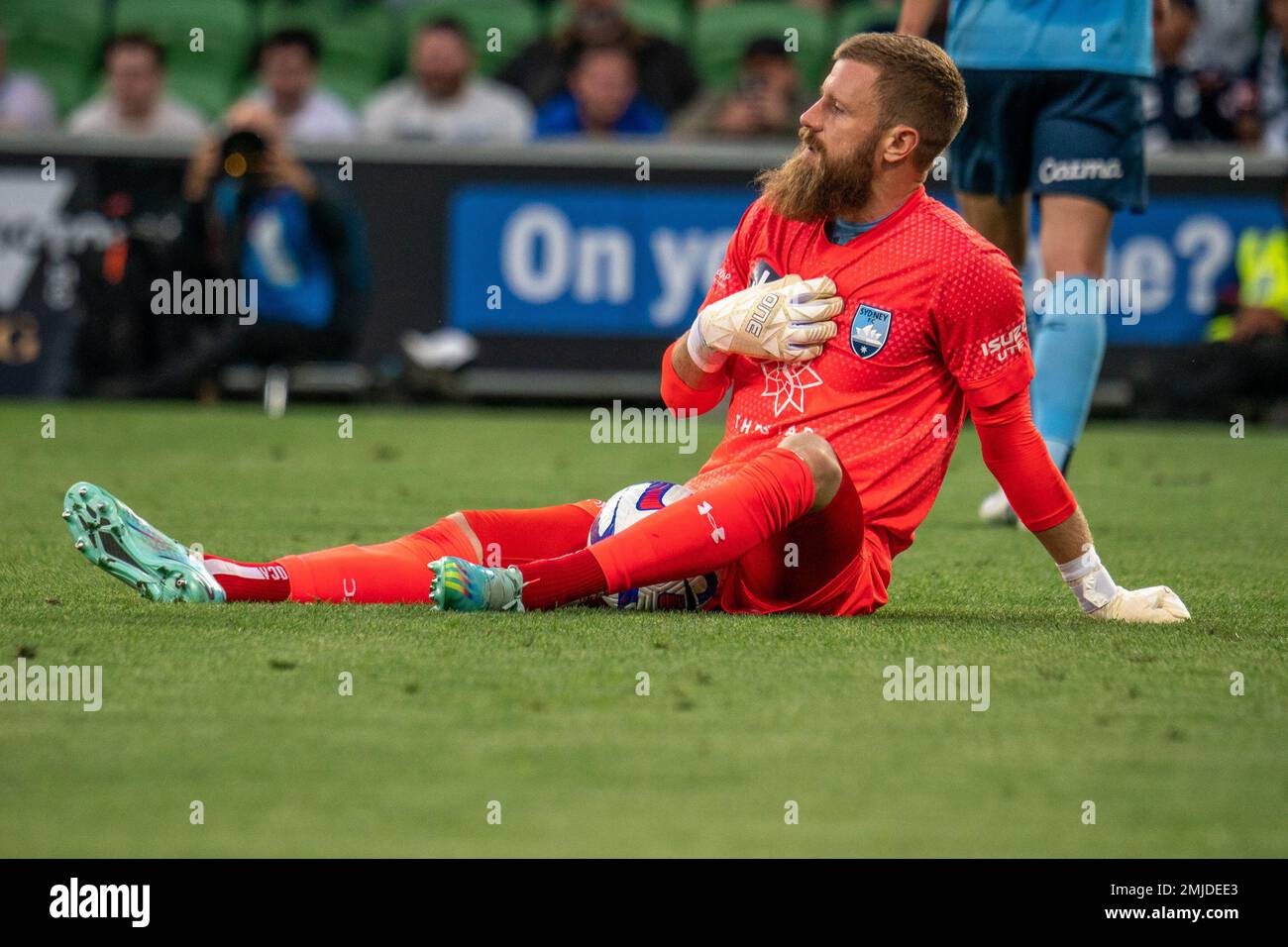 Melbourne, Australia. 26th January 2023. Sydney FC's Goalkeeper Andrew ...