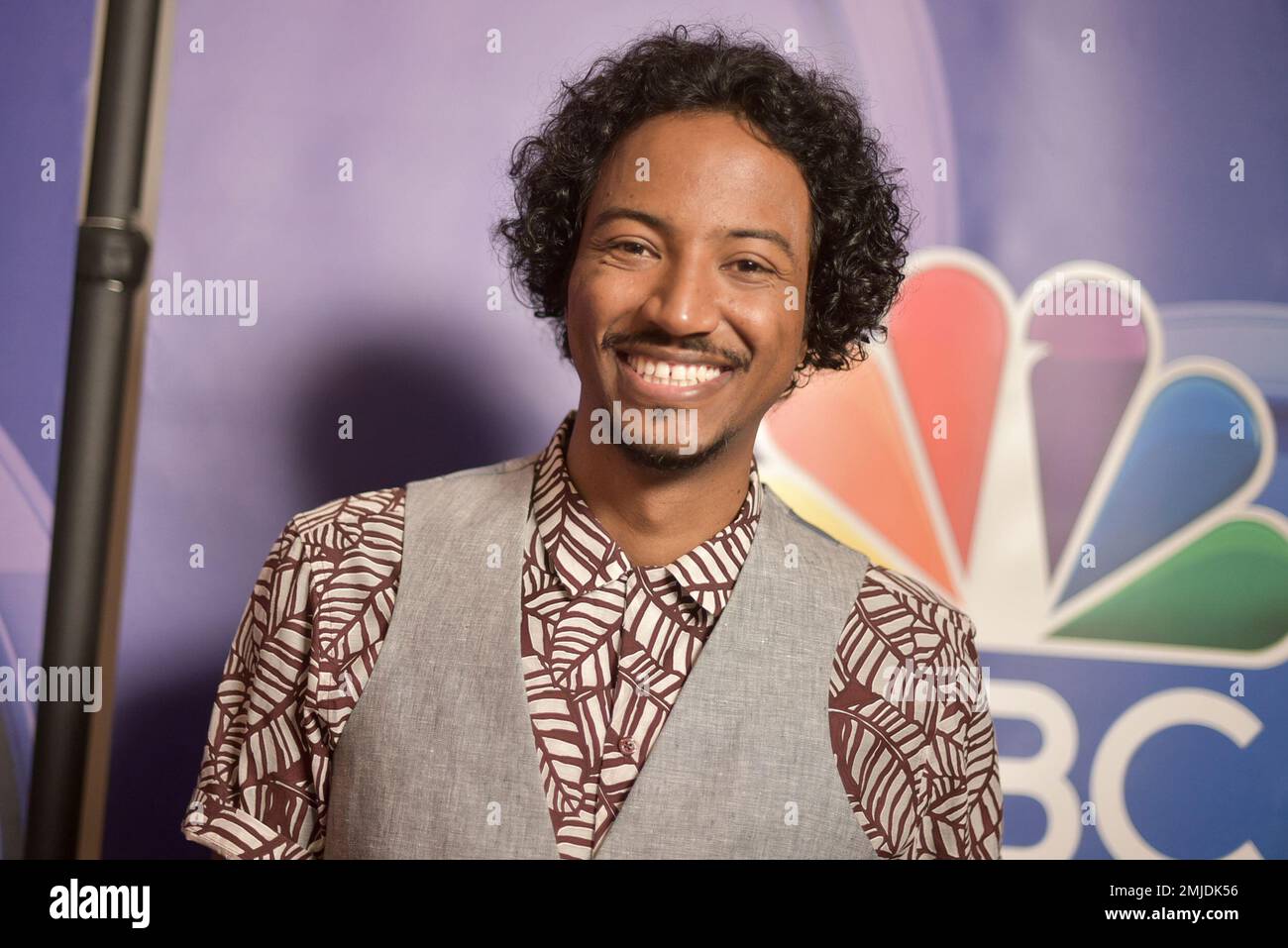 Samba Schutte attends the NBC red carpet event during the Television ...