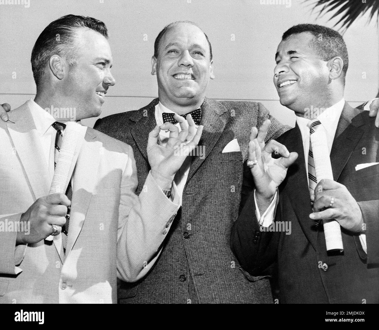 Duke Snider, left, and Roy Campanella, right, two aces of the Los ...