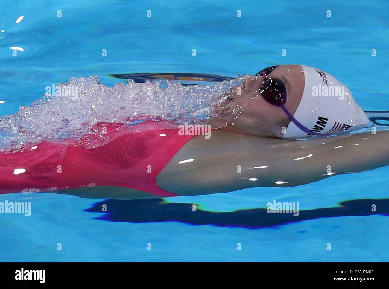 Alexandra Walsh of the United States competes in the women's swimming ...