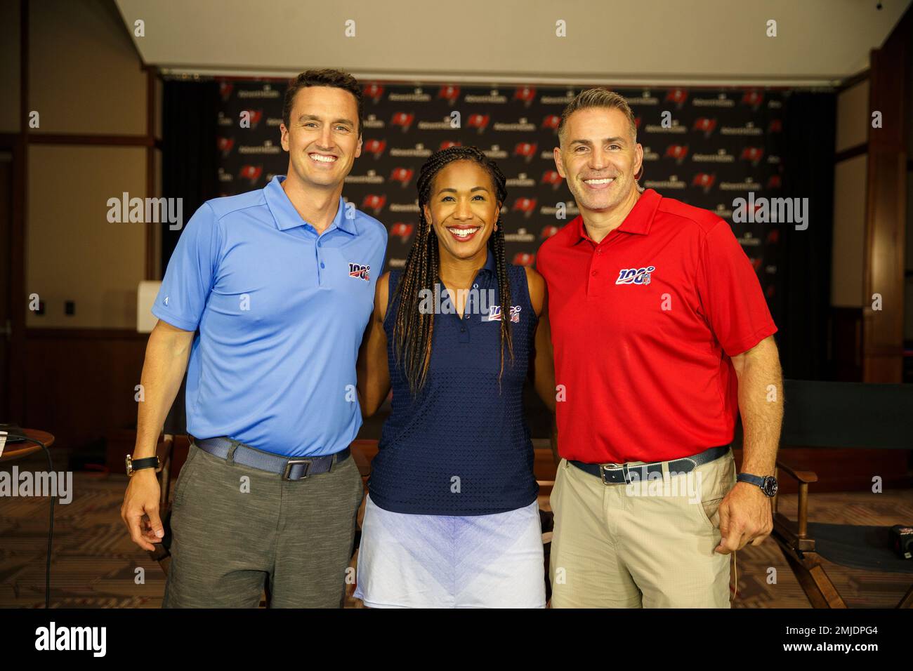 NFL Network TV Personalities Rhett Lewis, Tiffany Blackman and Kurt ...