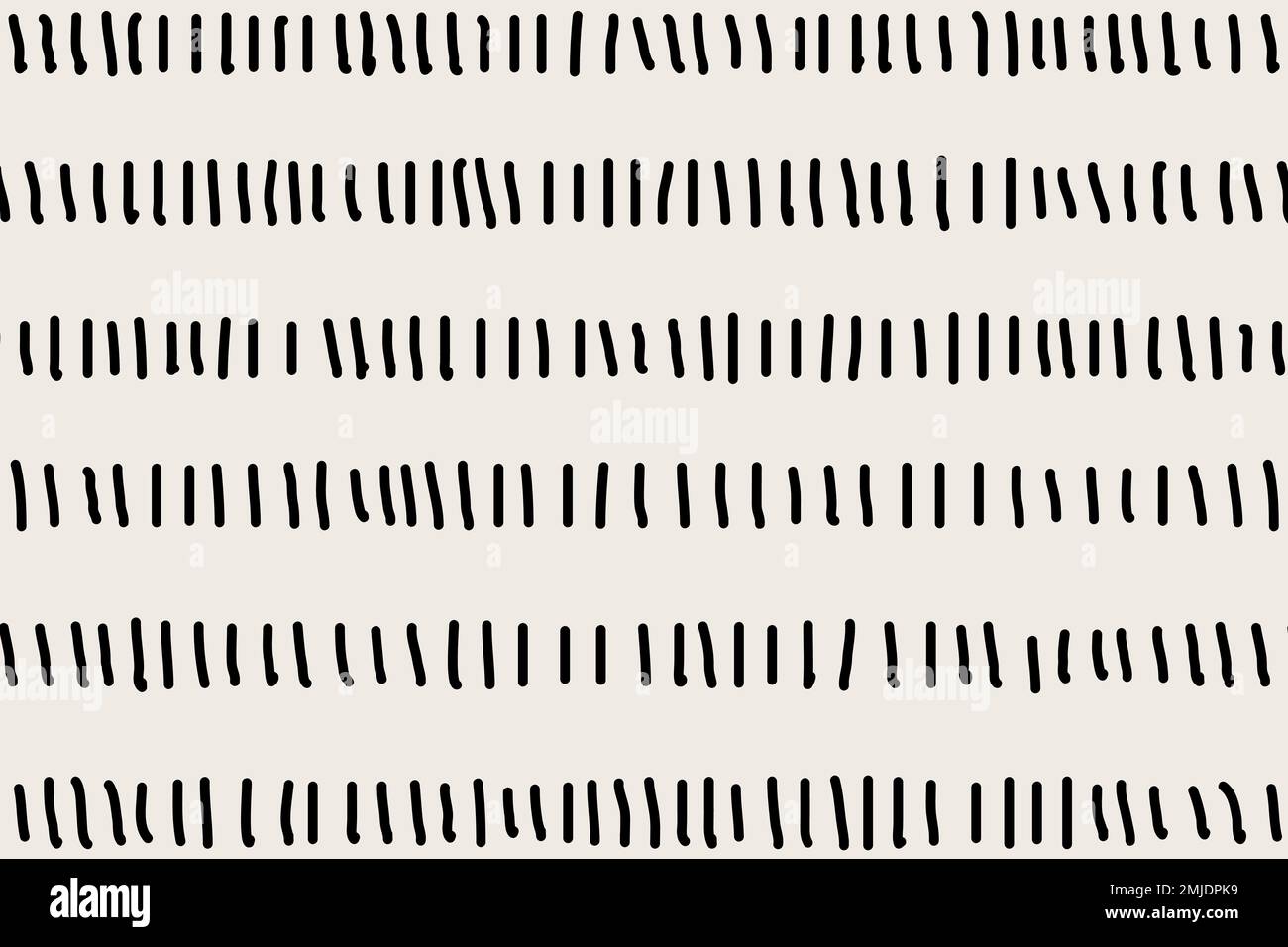 Lined Pattern Background Black Doodle Vector Simple Design Stock
