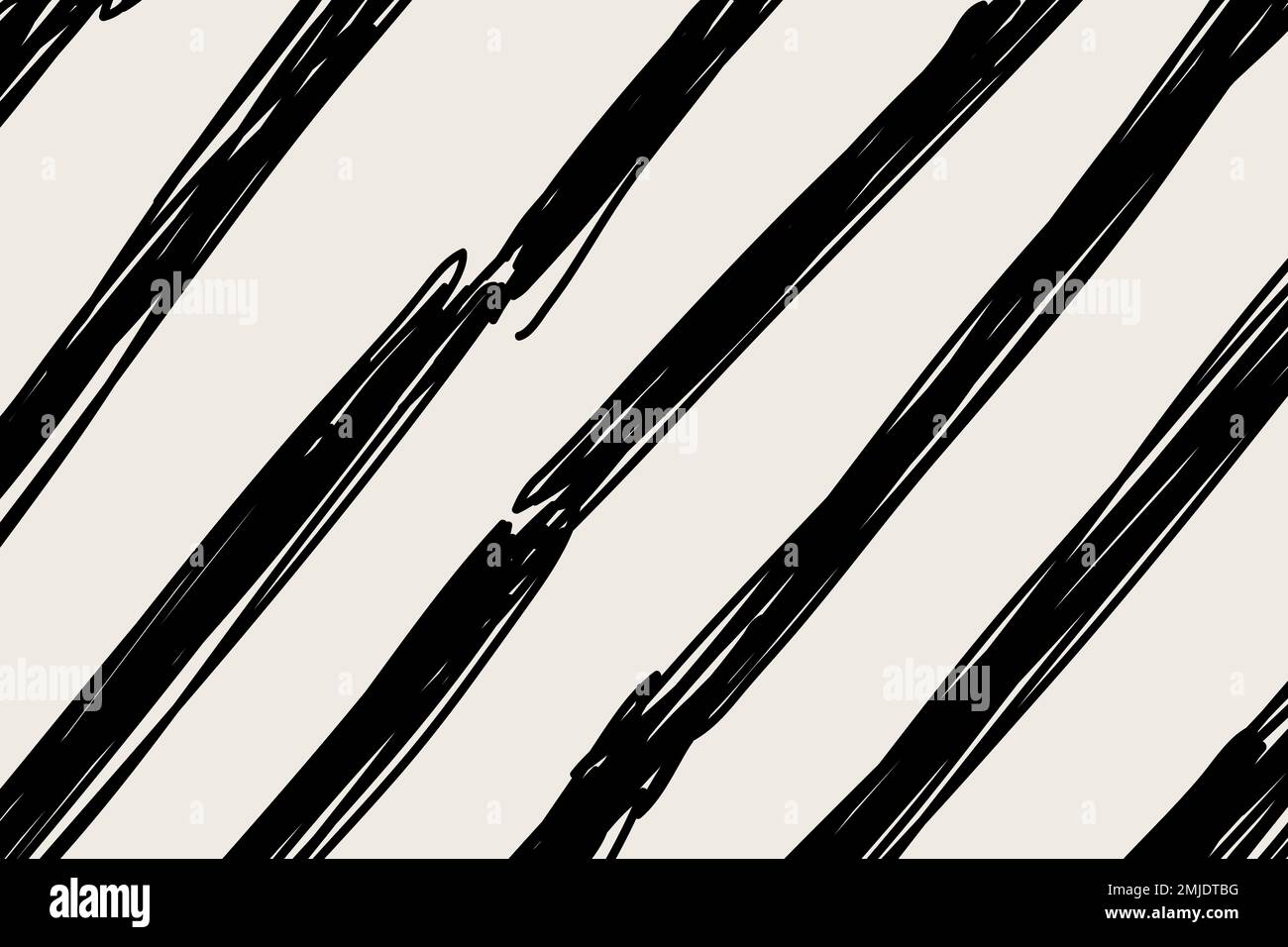 Brush pattern background black doodle vector, simple design Stock ...
