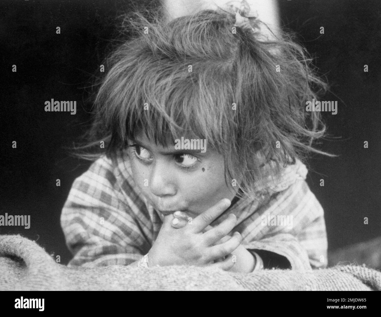 A girl in a Kashmiri village, near Pahalgam, shown around June 22, 1973 ...