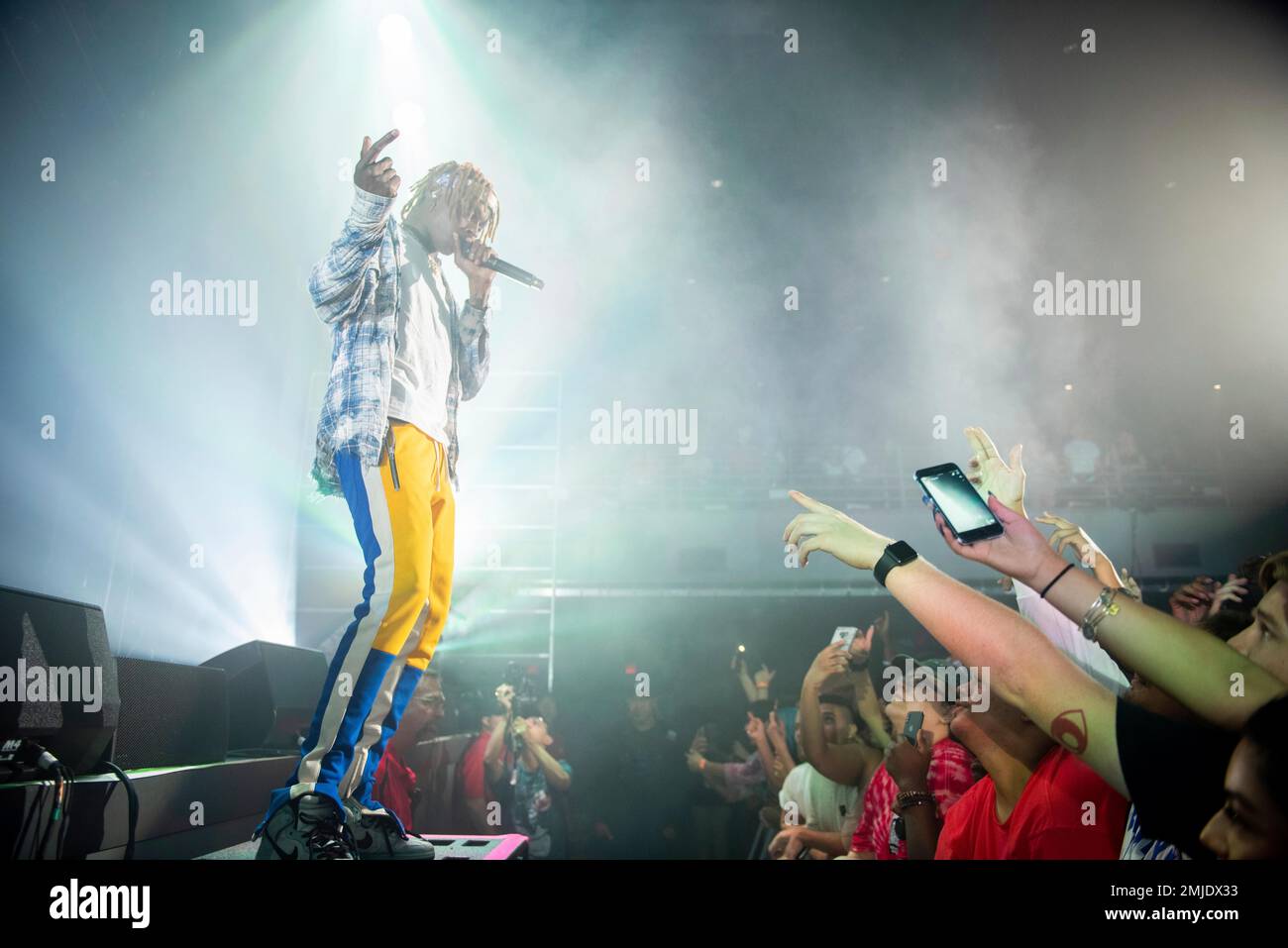Issa Gold of the Underachievers performs on stage at the Coca-Cola Roxy ...