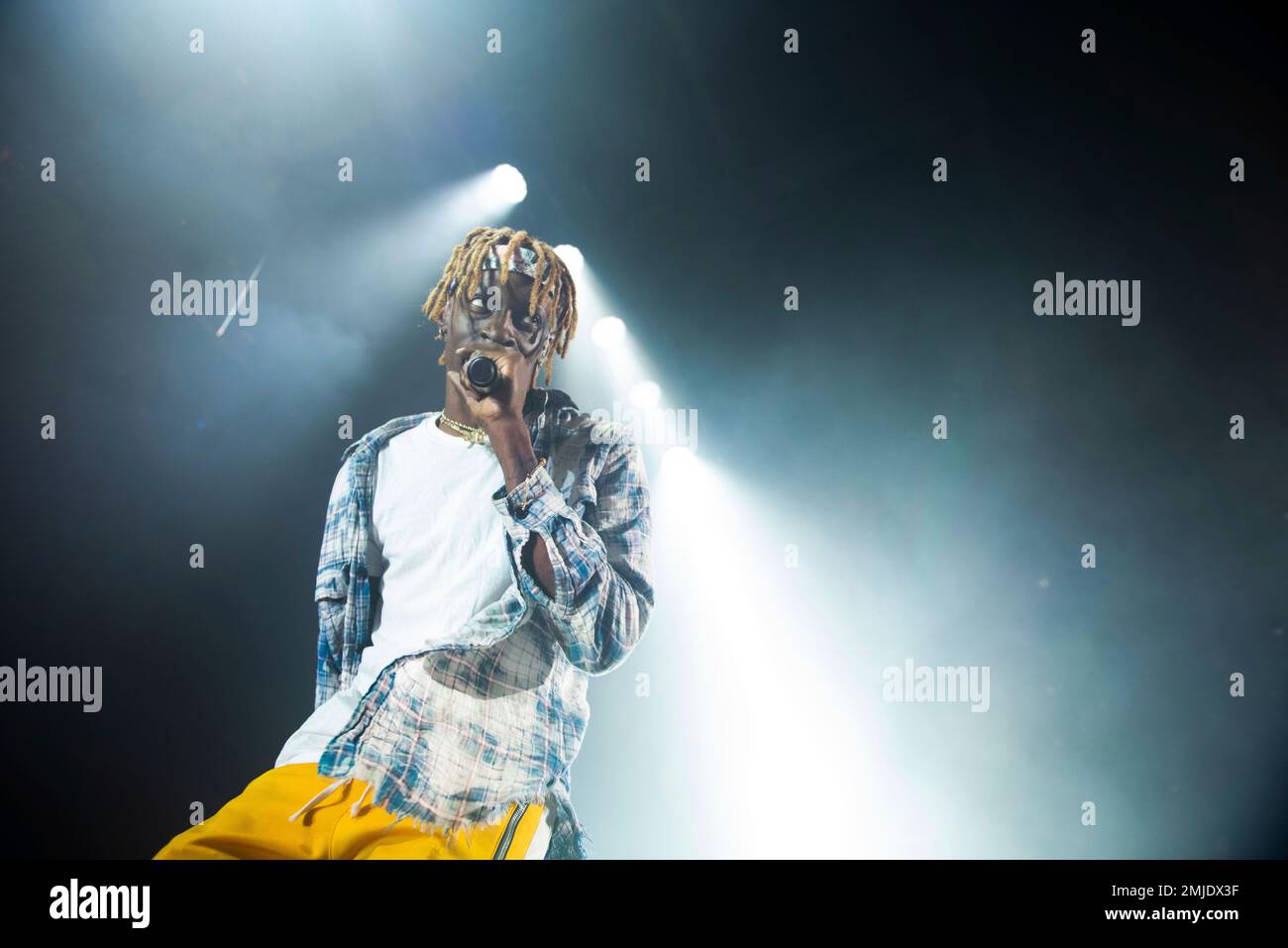 Issa Gold of the Underachievers performs on stage at the Coca-Cola Roxy ...