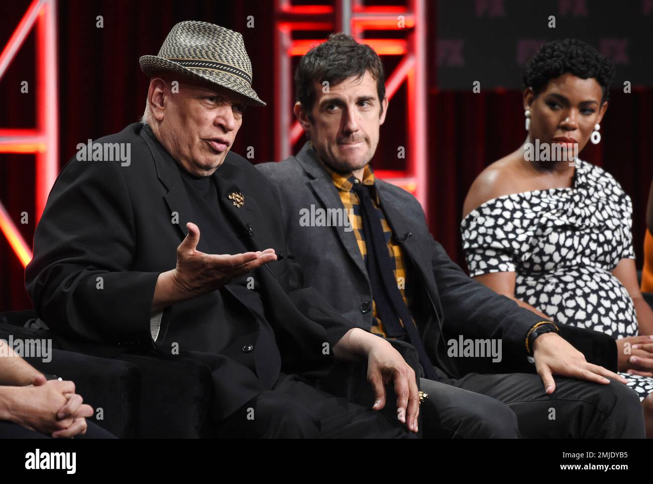 Walter Mosley, left, consulting producer/writer on the FX series ...