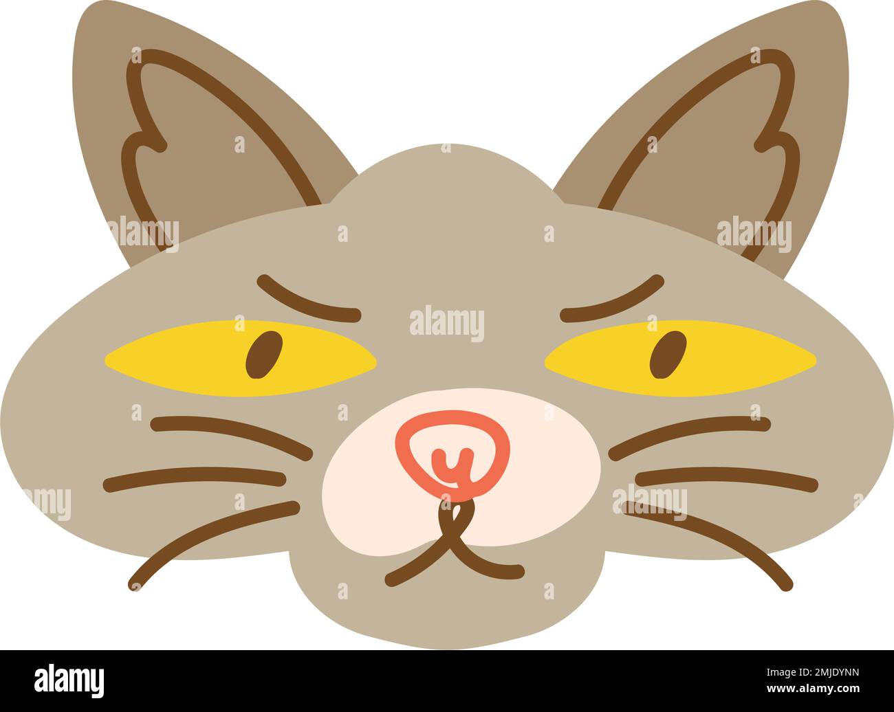 Cute cartoon sphynx kitten Stock Vector Images - Alamy