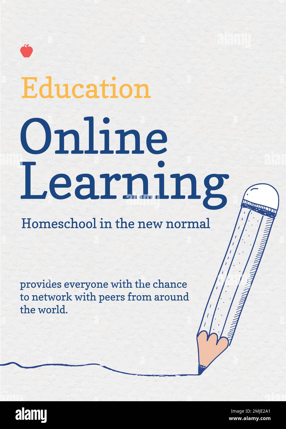 Online learning template vector future technology Stock Vector Image ...