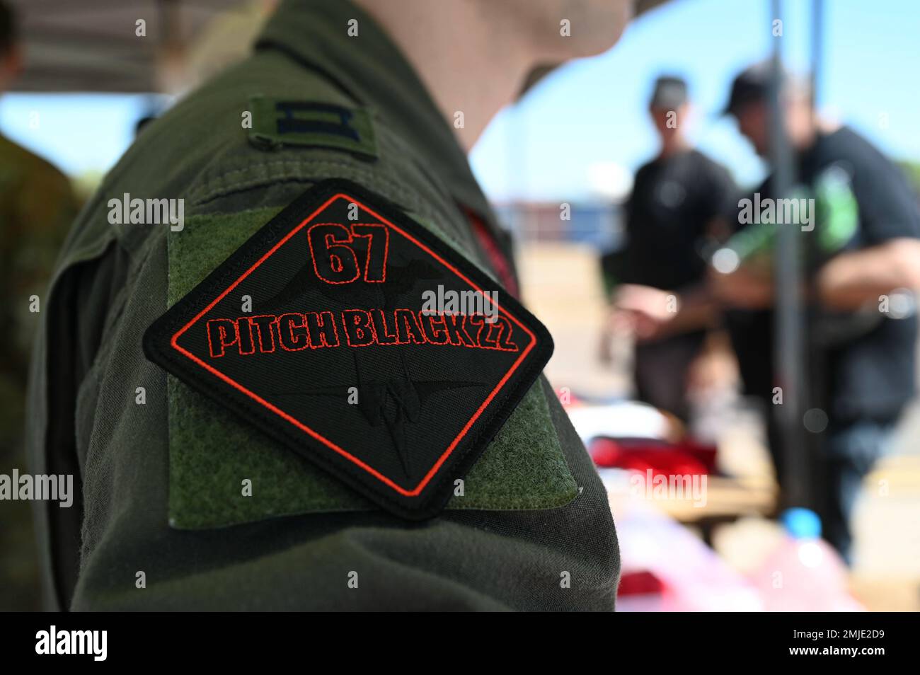 A 67th Fighter Squadron Exercise Pitch Black 2022 patch is displayed ...