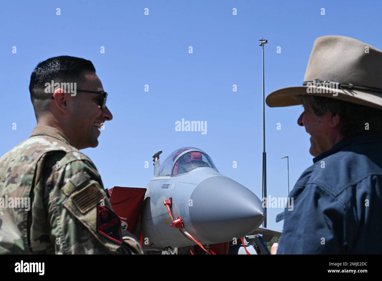 U.S. Air Force Staff Sgt. Isaiah Heredia, left, 67th Aircraft ...