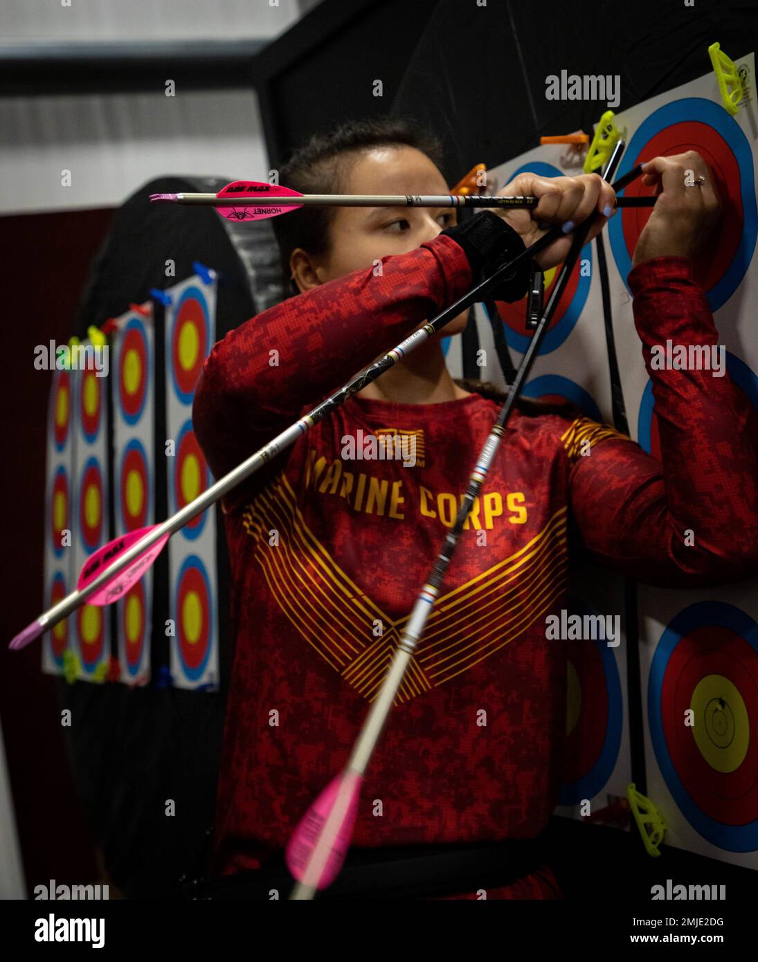 U.S. Marine Corps Cpl. Faheemah Bostan-Ali, veteran, competes in ...