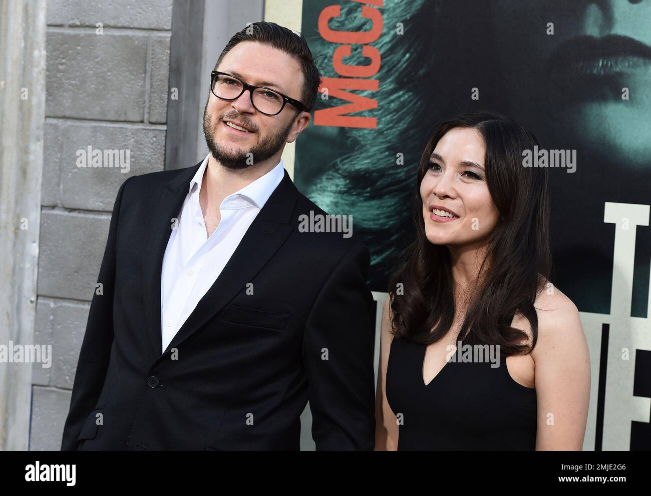 Writer Ollie Masters, left, and artist Ming Doyle arrive at the world ...
