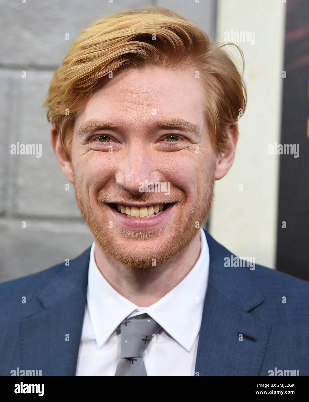 Domhnall Gleeson arrives at the world premiere of "The Kitchen" at the ...