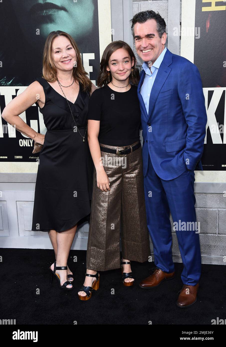 Brian d'Arcy James, right, wife Jennifer Prescott, from left, and ...