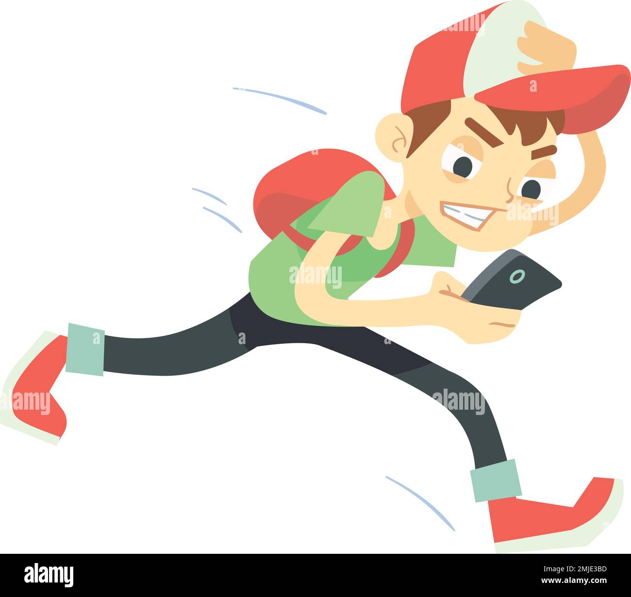 Running cartoon hi-res stock photography and images - Alamy