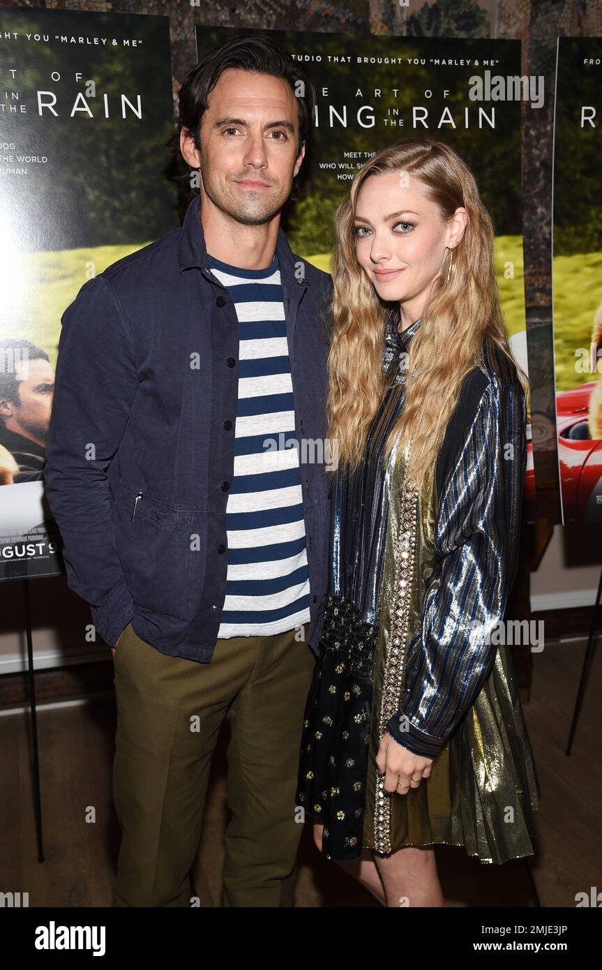 Actors Milo Ventimiglia, left, and Amanda Seyfried attend a special ...
