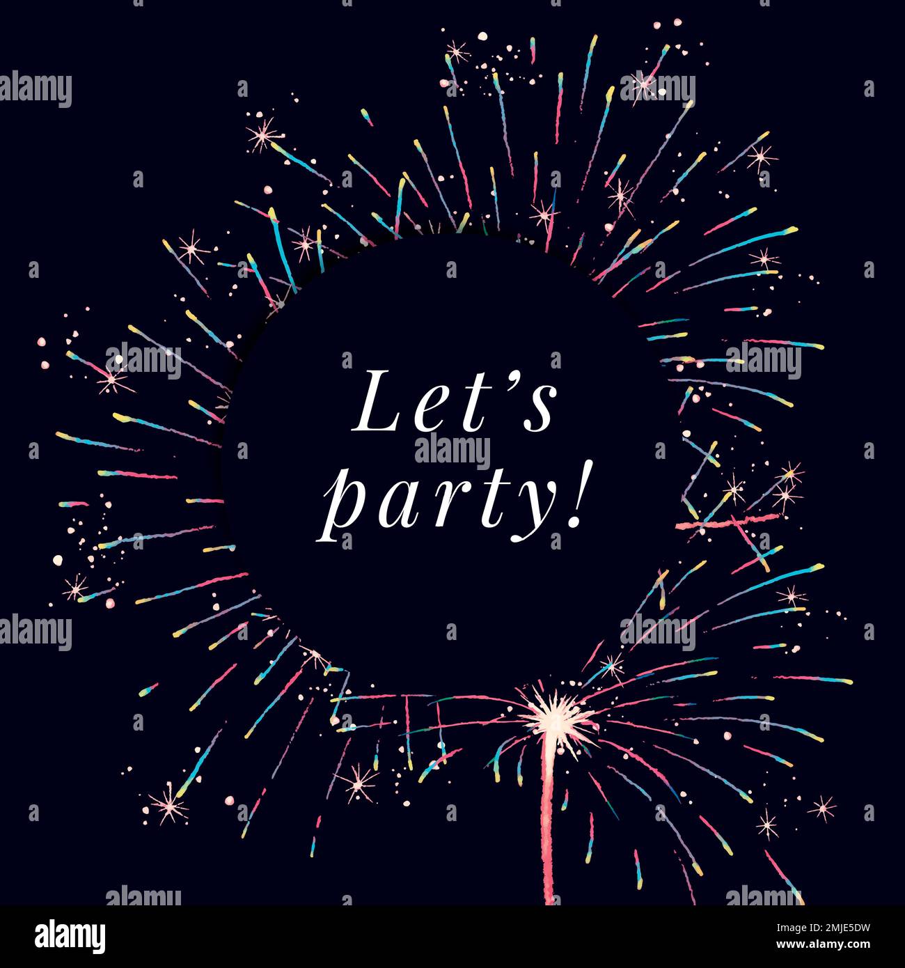 Lets party vector vectors hi-res stock photography and images - Alamy