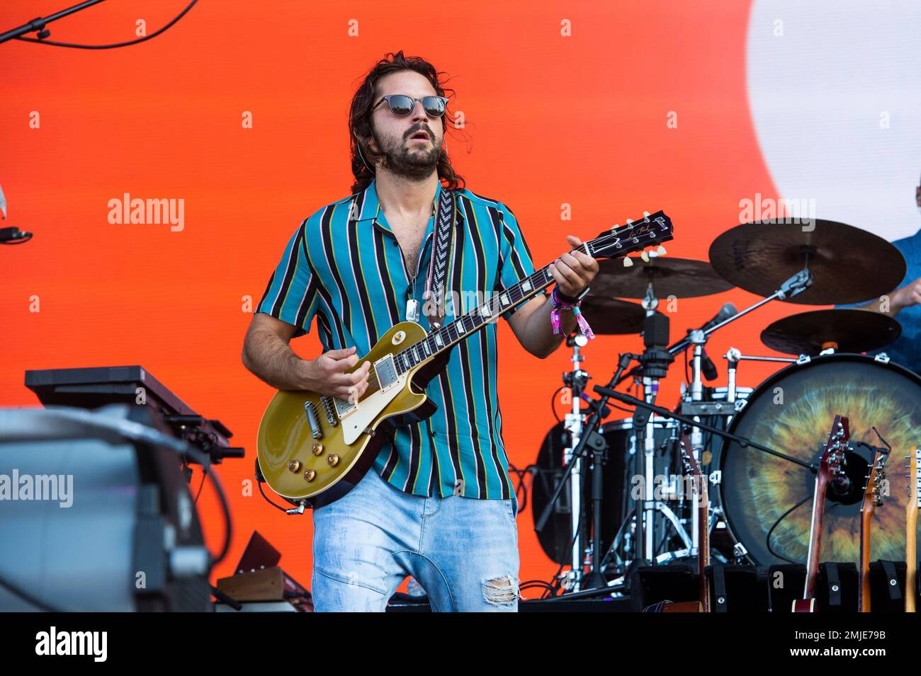 Zack Feinberg of The Revivalists performs on day four of Lollapalooza ...