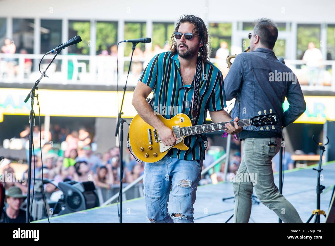 Zack Feinberg of The Revivalists performs on day four of Lollapalooza ...