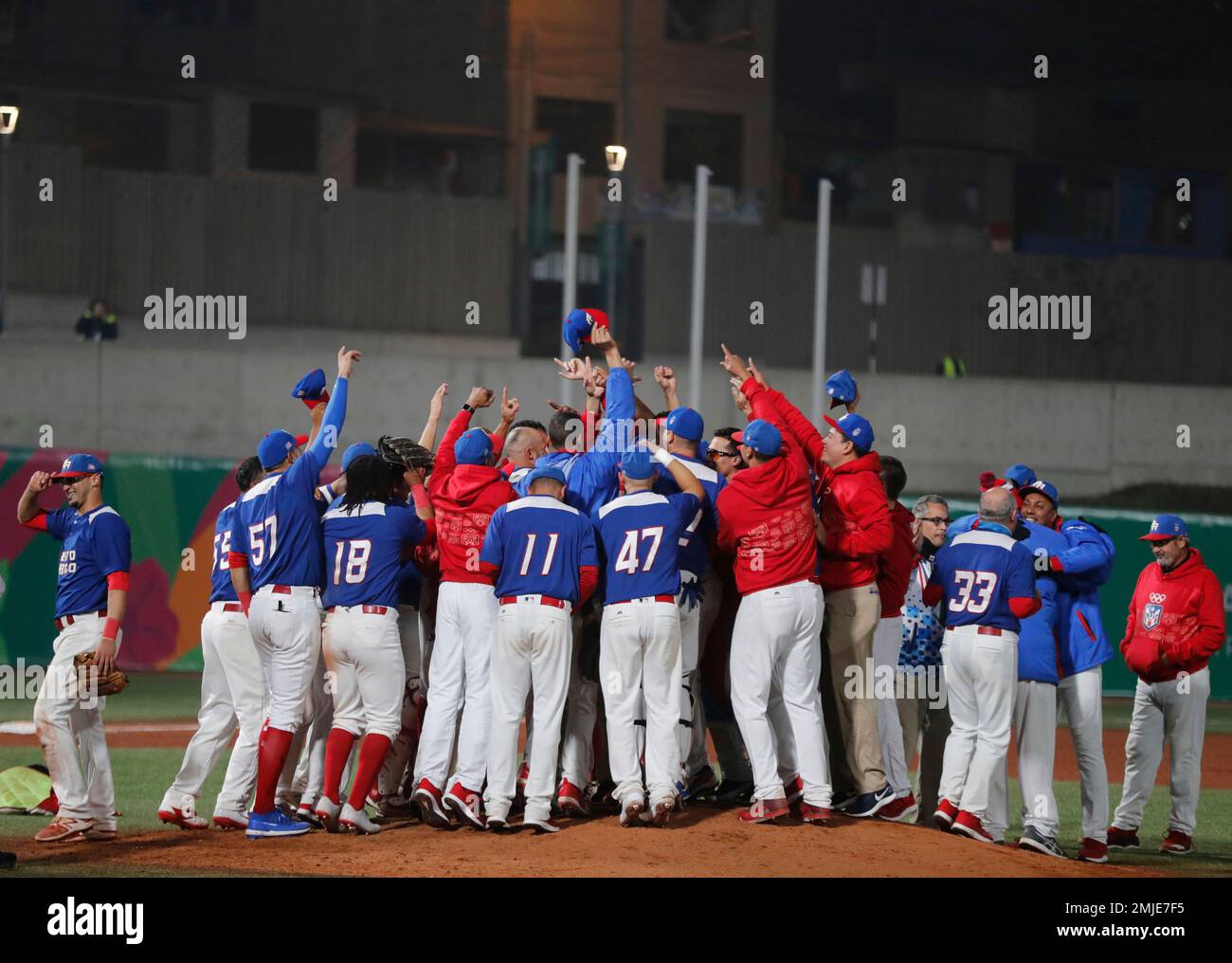 Puerto Rico's players celebrates after winning the gold medal during ...
